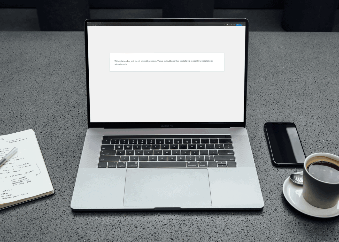 Felmeddelande i WordPress: Webbplatsen har just nu ett tekniskt problem - HyperMedia